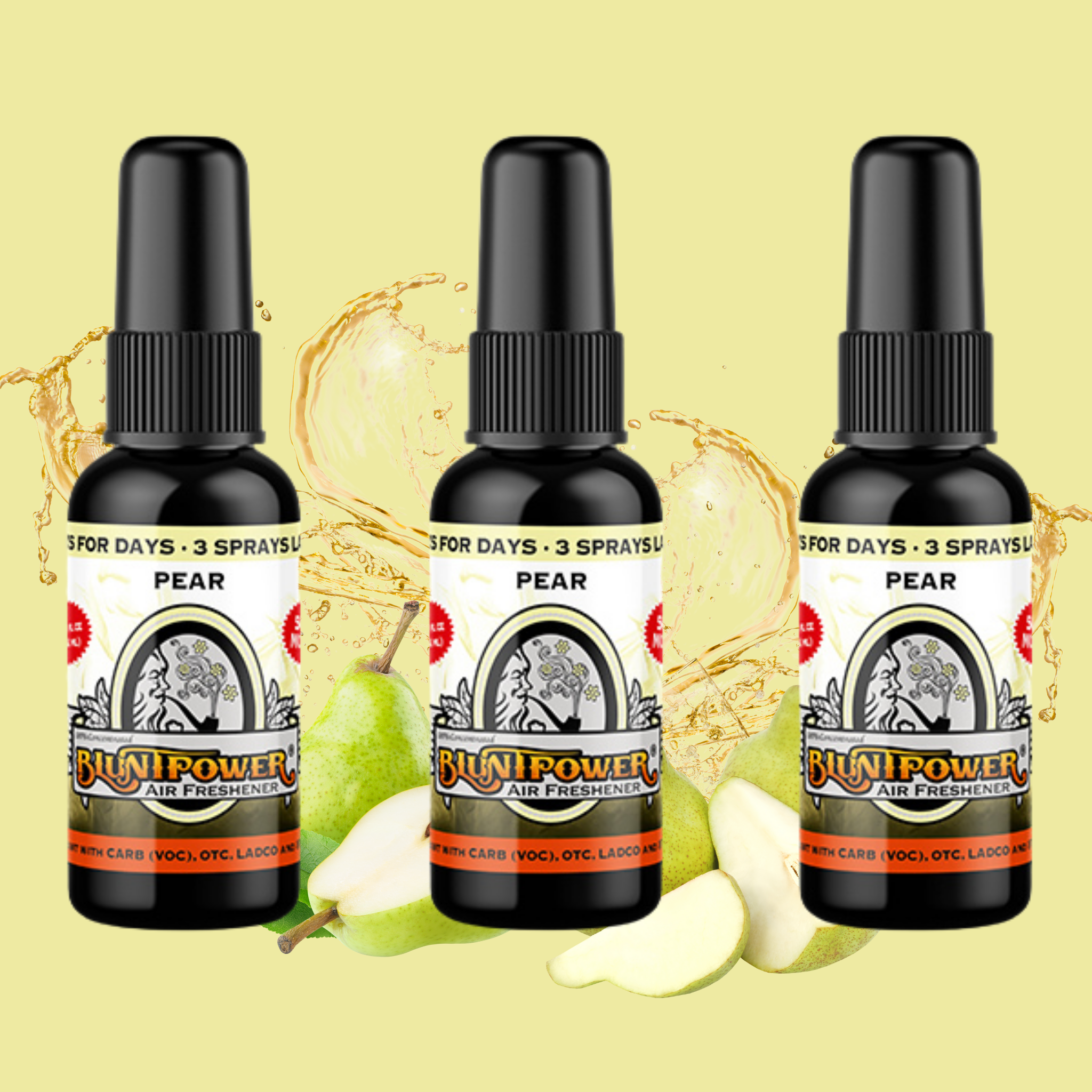 Pear Air Freshener Bundle (3 Pack) – BluntPower Air Freshener
