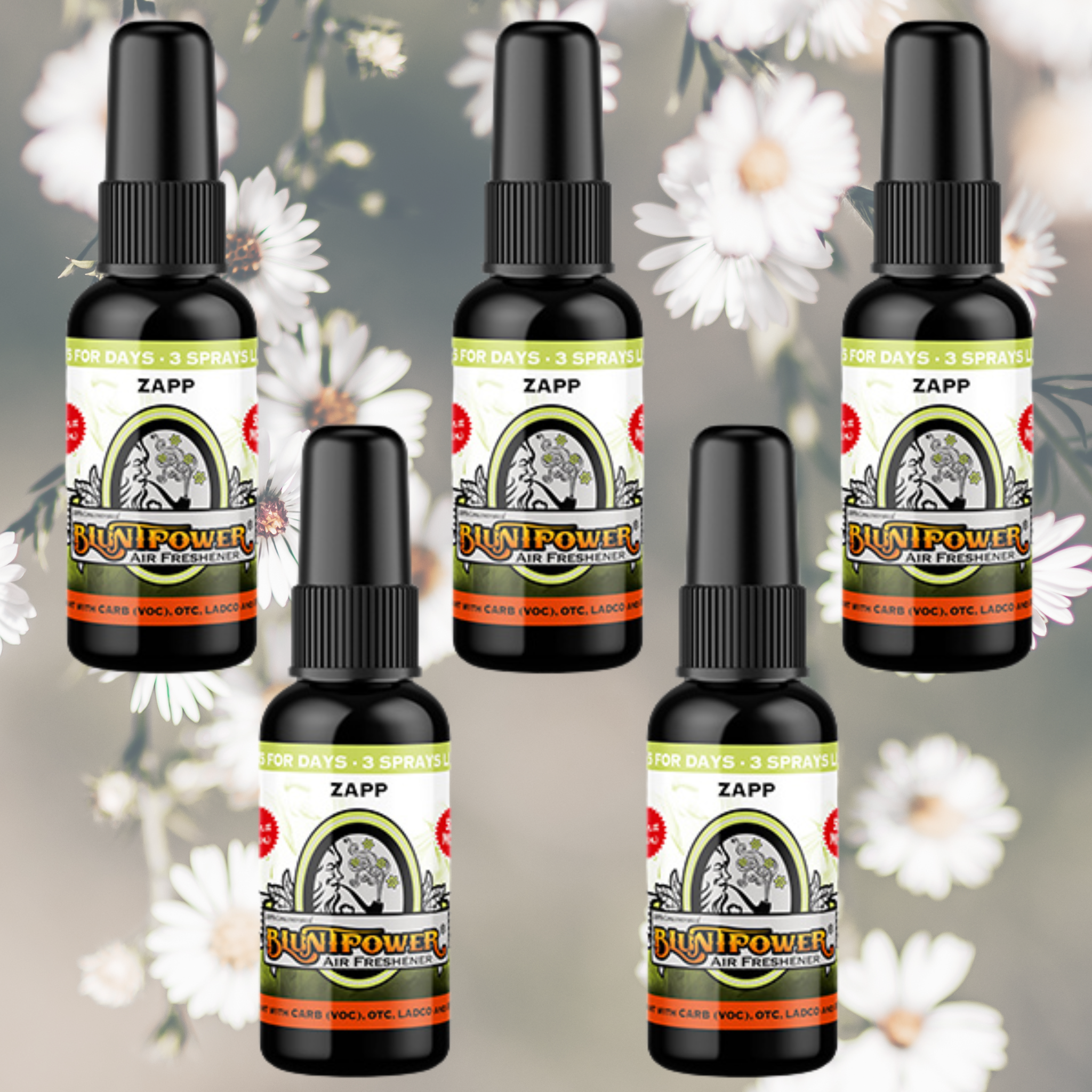 Zapp Spray Air Freshener Bundle (5 Pack) – BluntPower Air Freshener