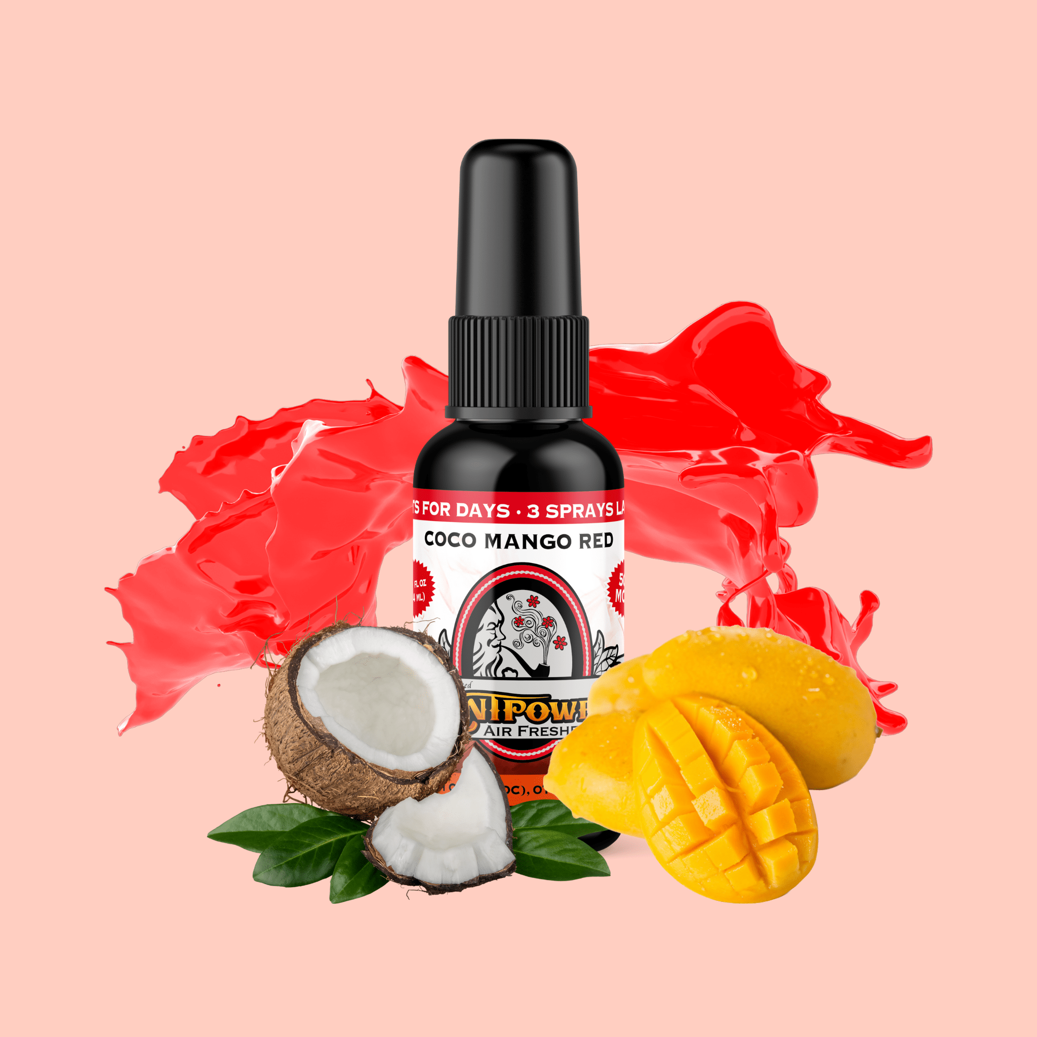 Coco Mango Red Air Freshener Spray | BluntPower Air Freshener