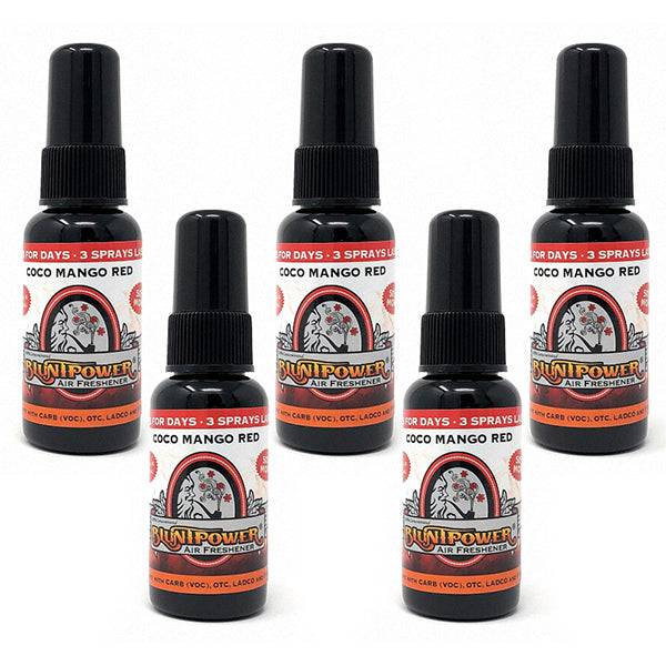 Coco Mango Red Spray Air Freshener Bundle (5 Pack) | BluntPower Air ...