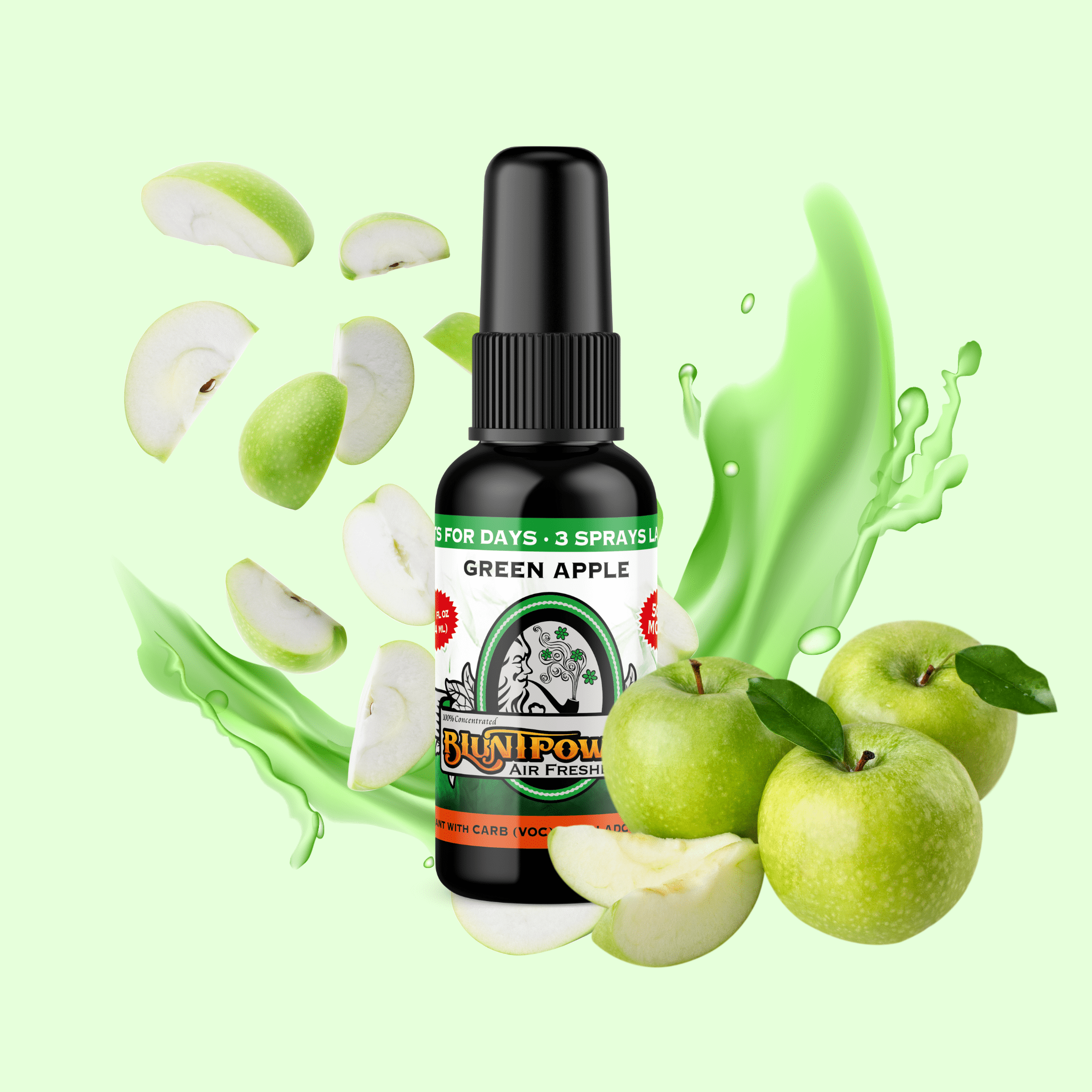 Green Apple Air Freshener Spray | BluntPower Air Freshener