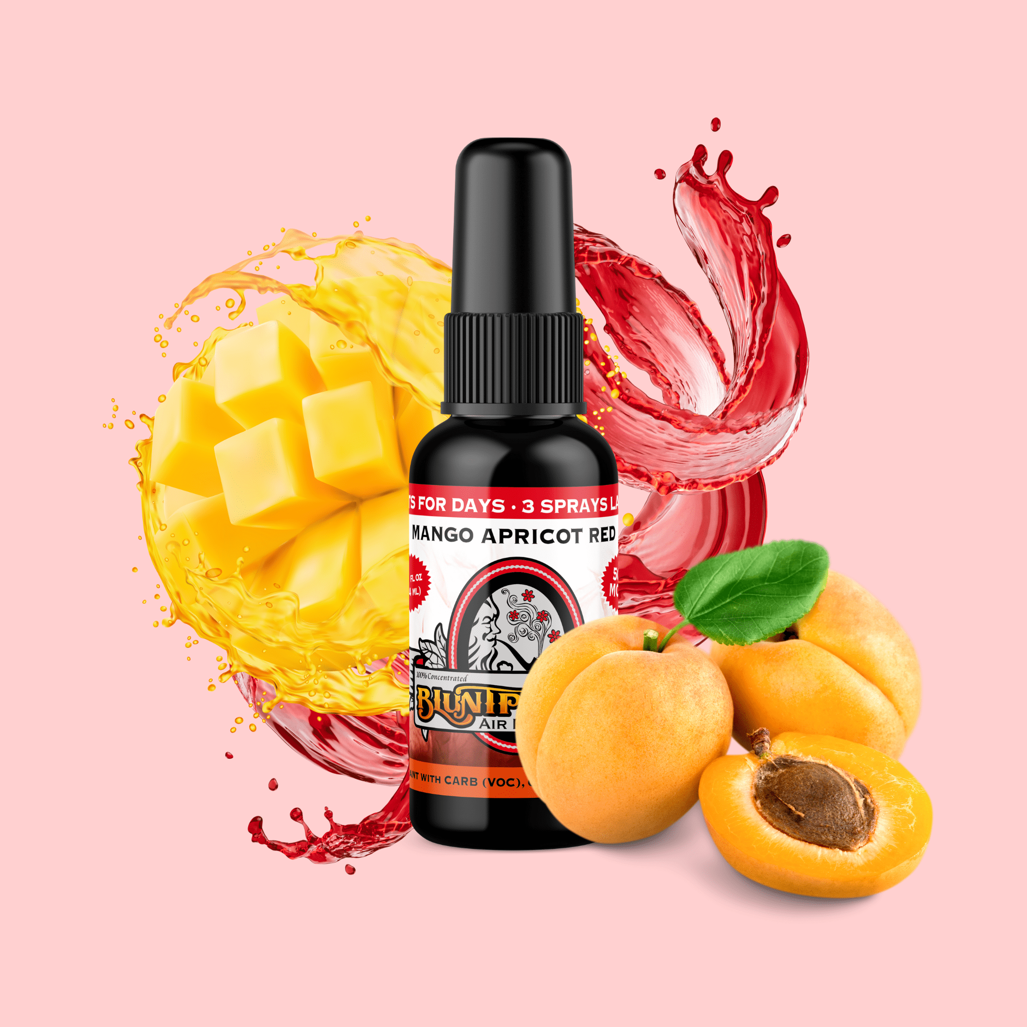 Mango Apricot Red Air Freshener Spray | BluntPower Air Freshener