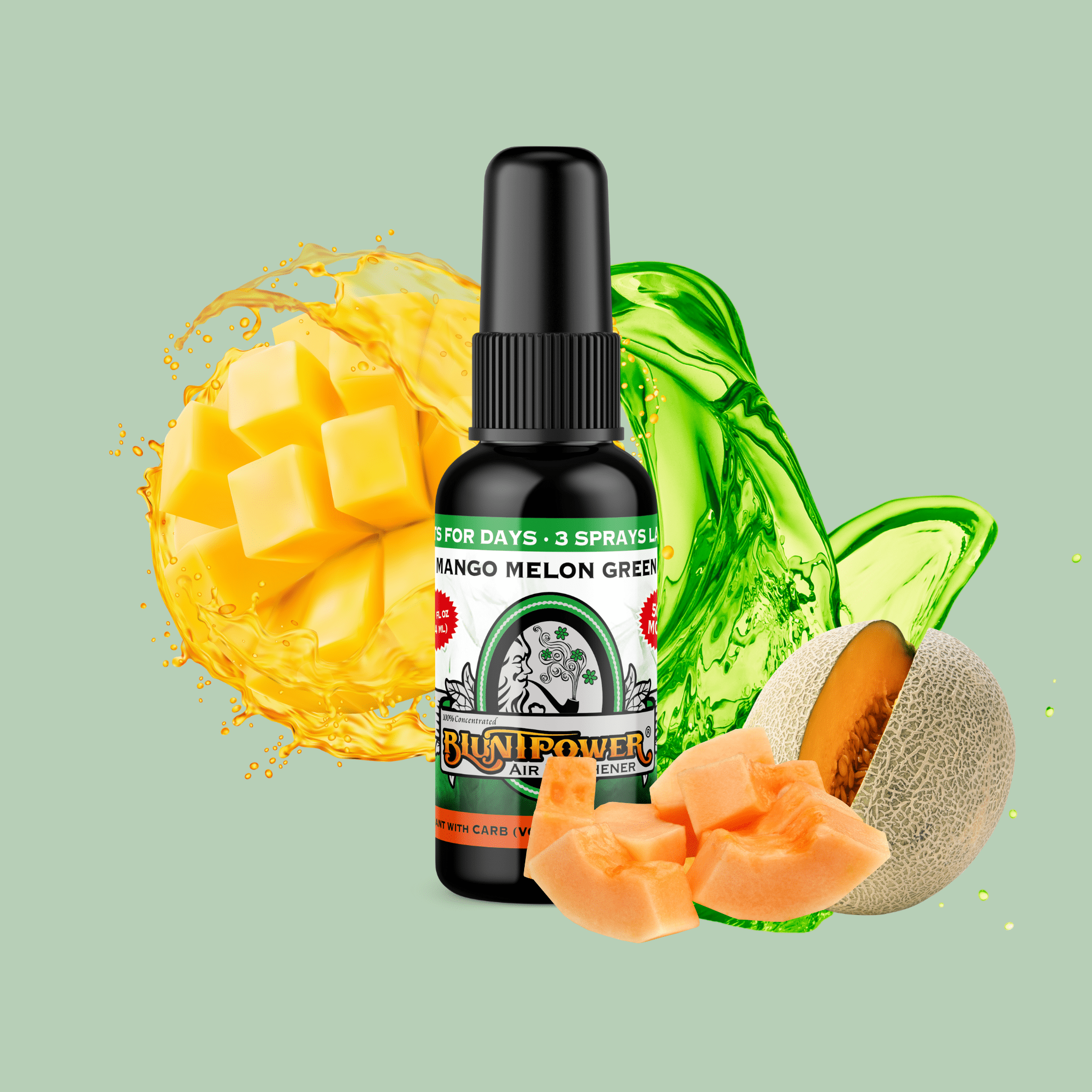 Mango Melon Green Air Freshener Spray | BluntPower Air Freshener