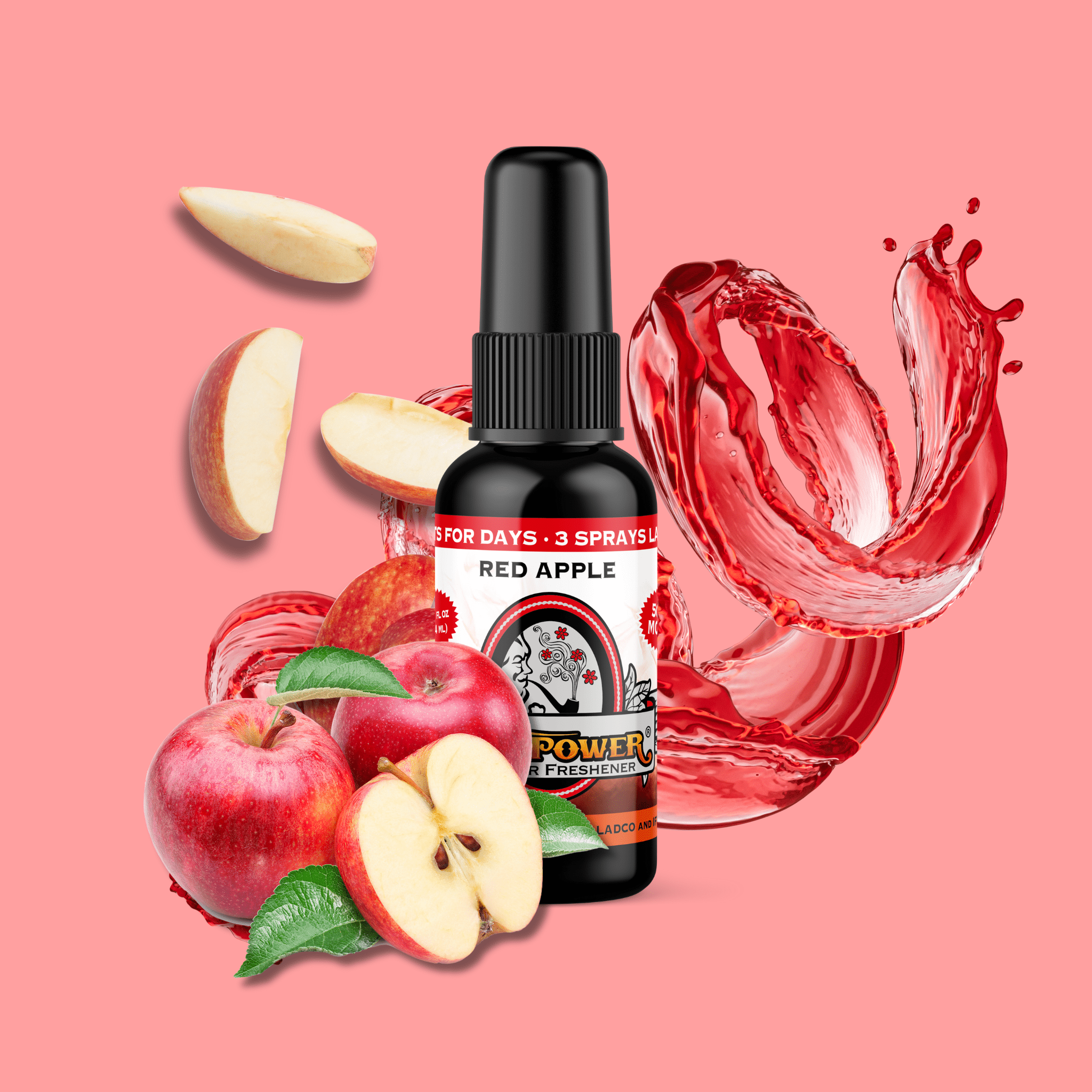 Red Apple Air Freshener Spray | BluntPower Air Freshener